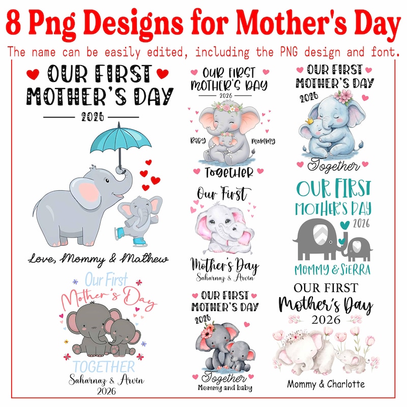 Mothers Day Name Design - Etsy