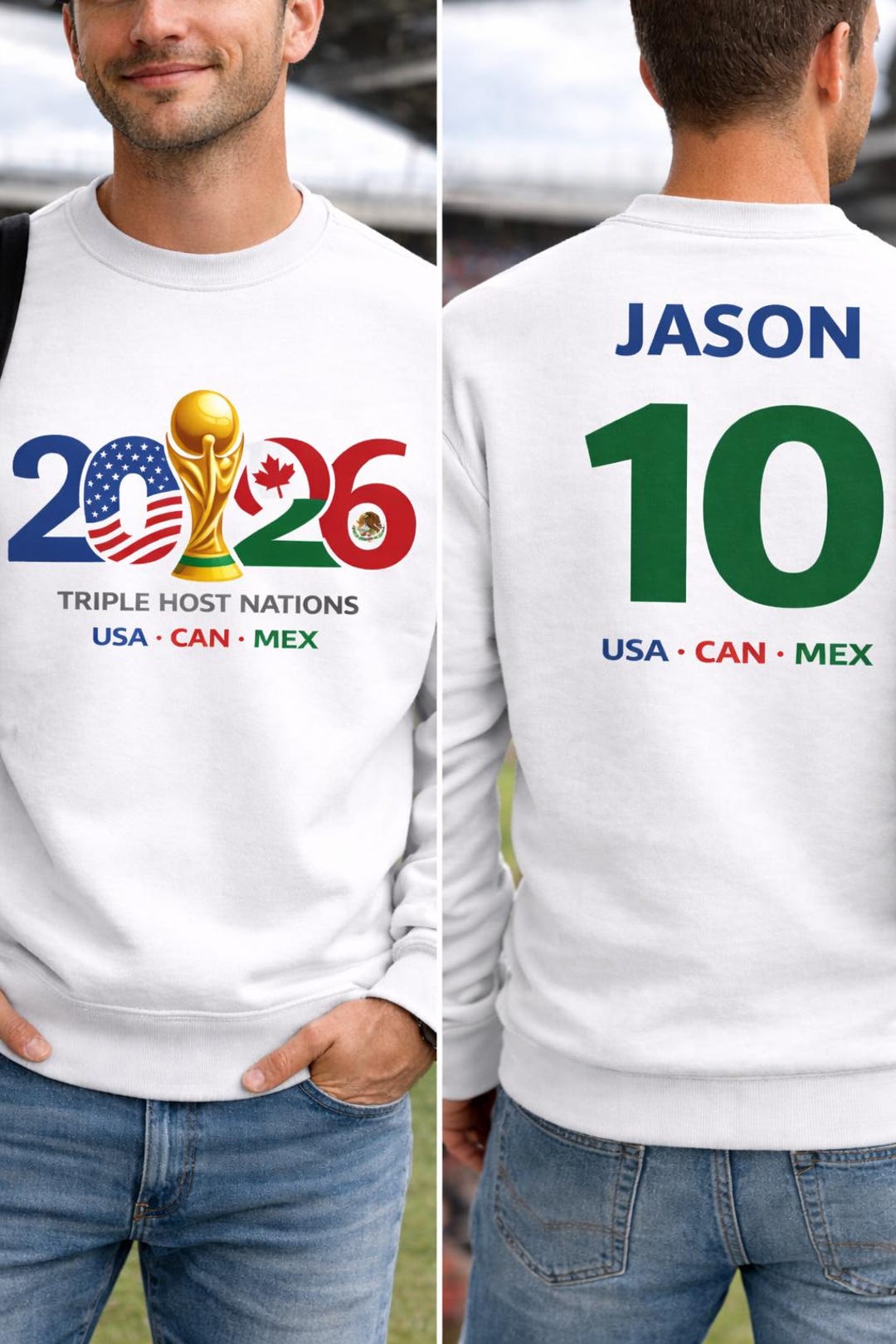 World Cup 2026 Triple Host Nations PNG USA Canada Mexico Trophy Design ...
