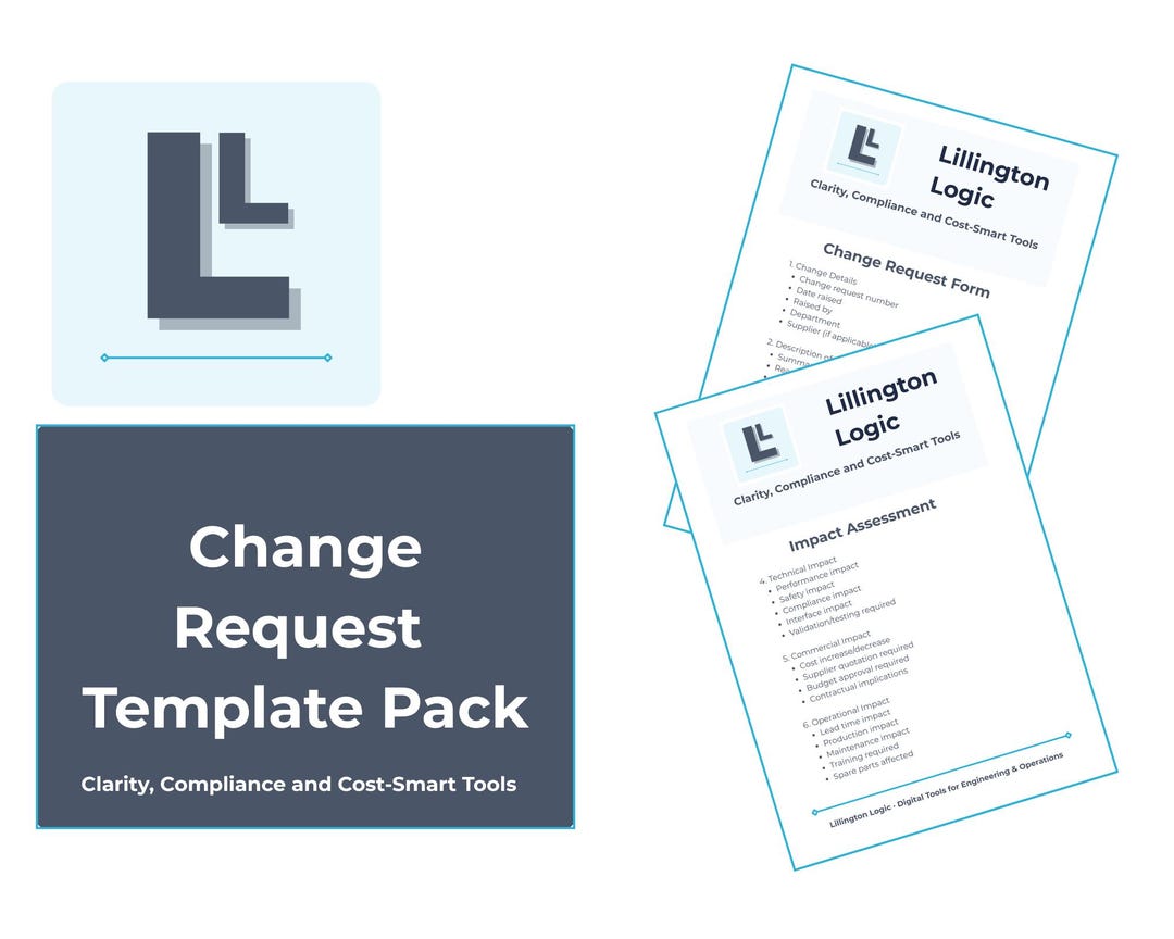 Change Request Template | Editable Canva Workflow | Engineering Change ...
