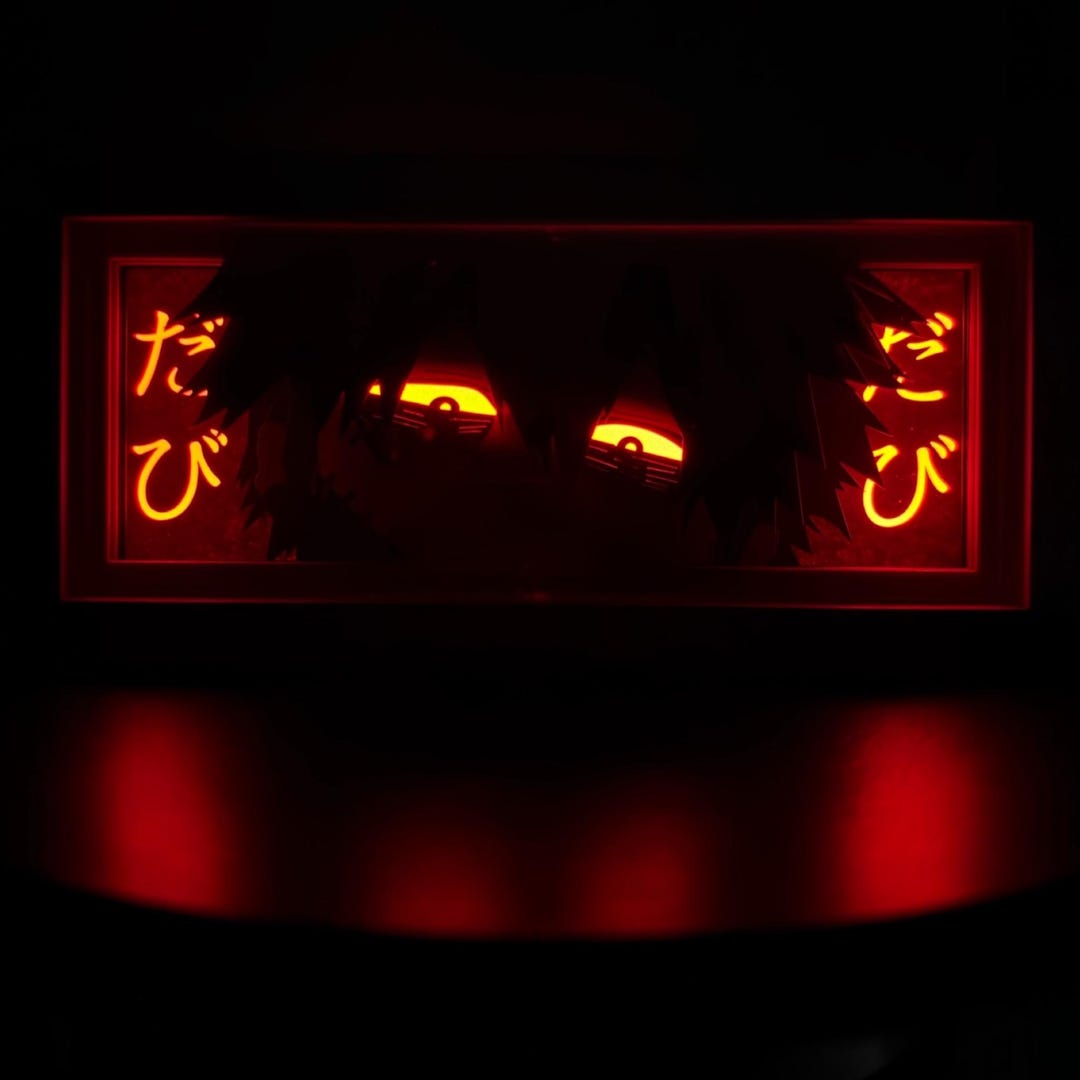 Dabi 3D LED Shadow Box Lamp - My Hero Academia Anime Lightbox - Etsy
