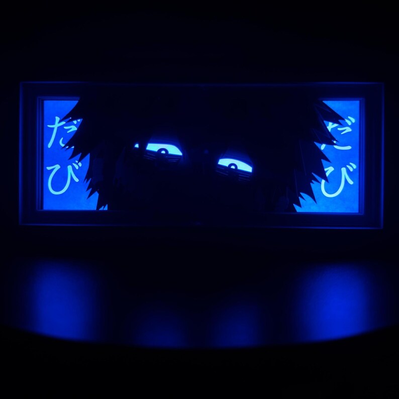 Dabi 3D LED Shadow Box Lamp - My Hero Academia Anime Lightbox - Etsy