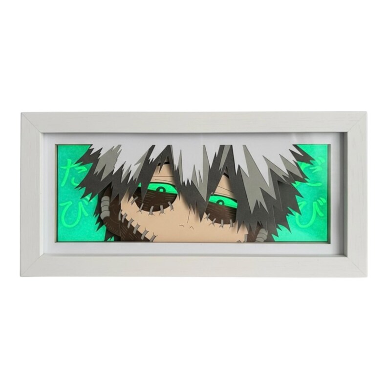 Dabi 3D LED Shadow Box Lamp - My Hero Academia Anime Lightbox - Etsy