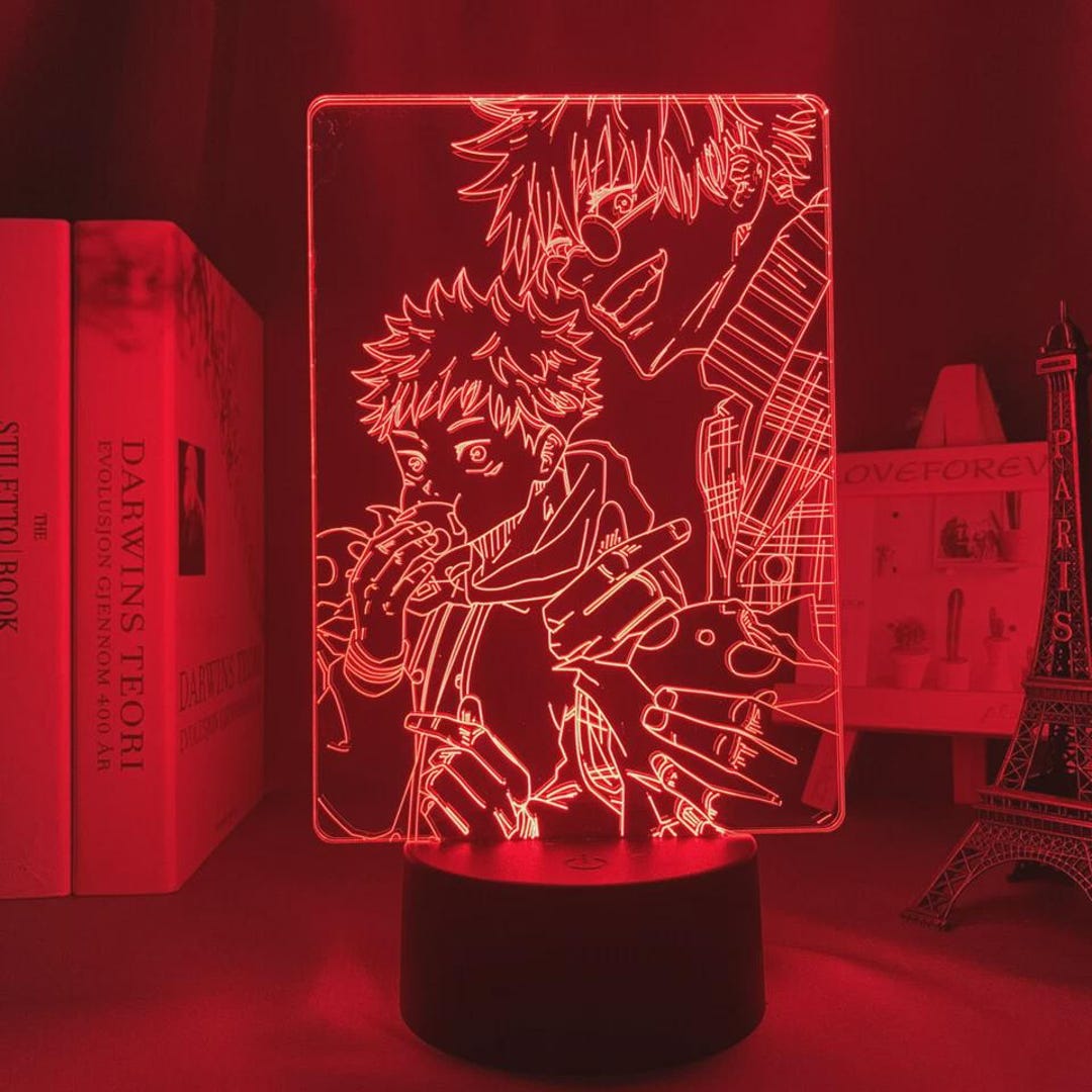 Yuji Itadori & Satoru Gojo Night Light 3D LED Anime Illusion Acrylic ...