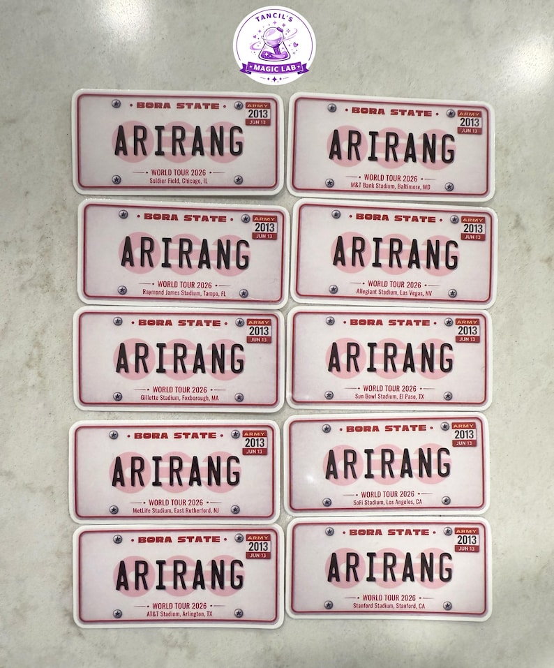 Arirang World Tour Inspired Sticker - Etsy