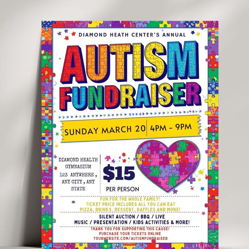 Autism Awareness Flyers - Etsy