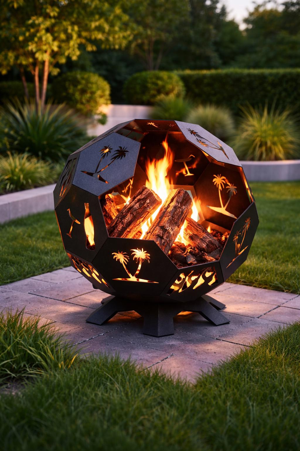 Geometric Fire Pit – Digital CNC / Laser Cut Files (600mm Diameter ...