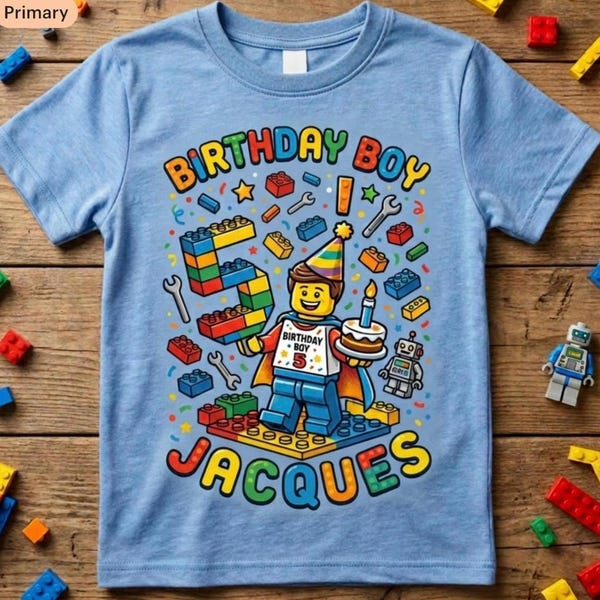 Legos Birthday Builder - Etsy UK