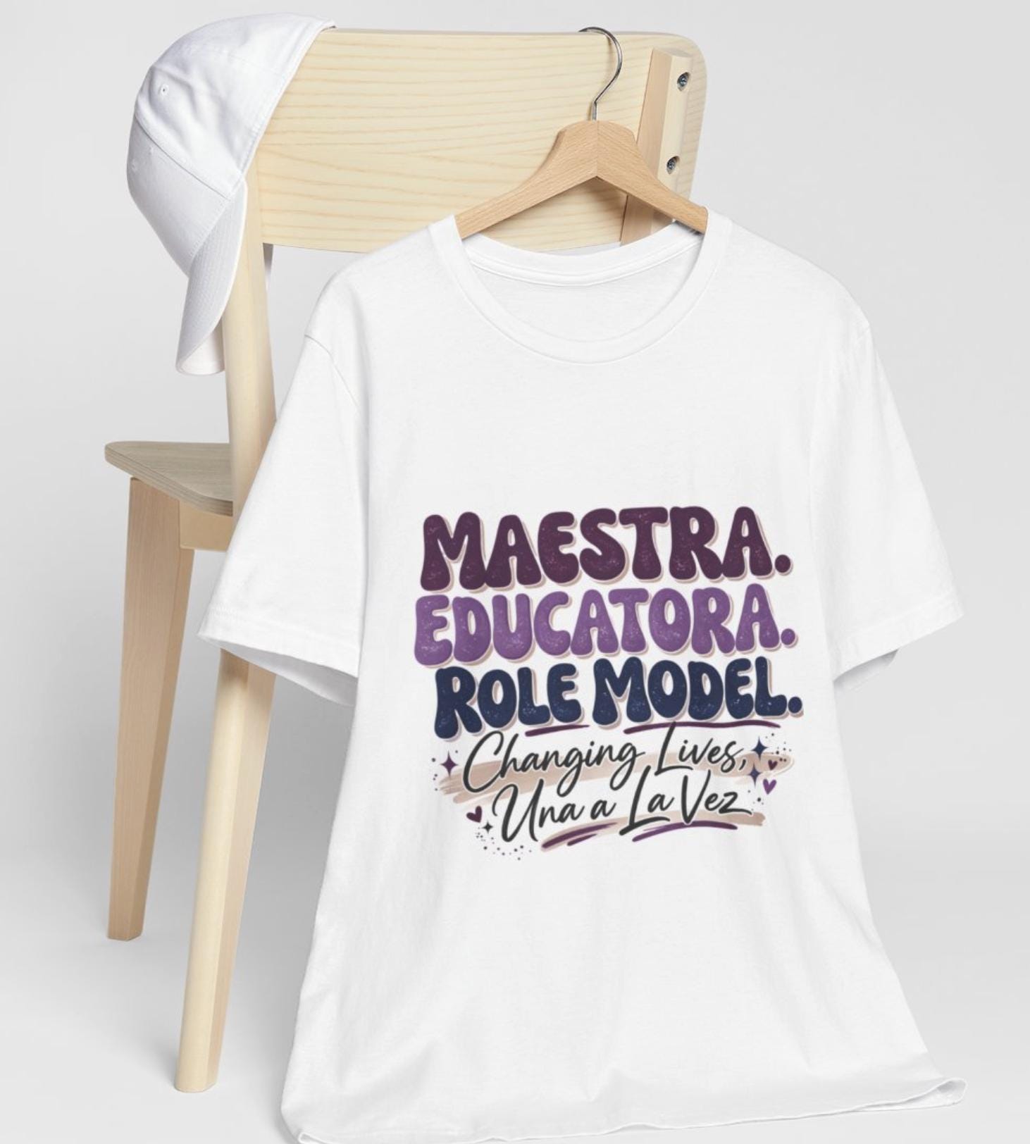 Bilingual Maestra Educadora Role Model Tee | Latina Teacher Shirt ...