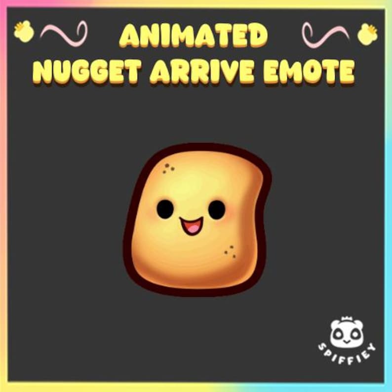 Animated Chicken Nugget Arrive Emote for Twitch & Discord - Etsy