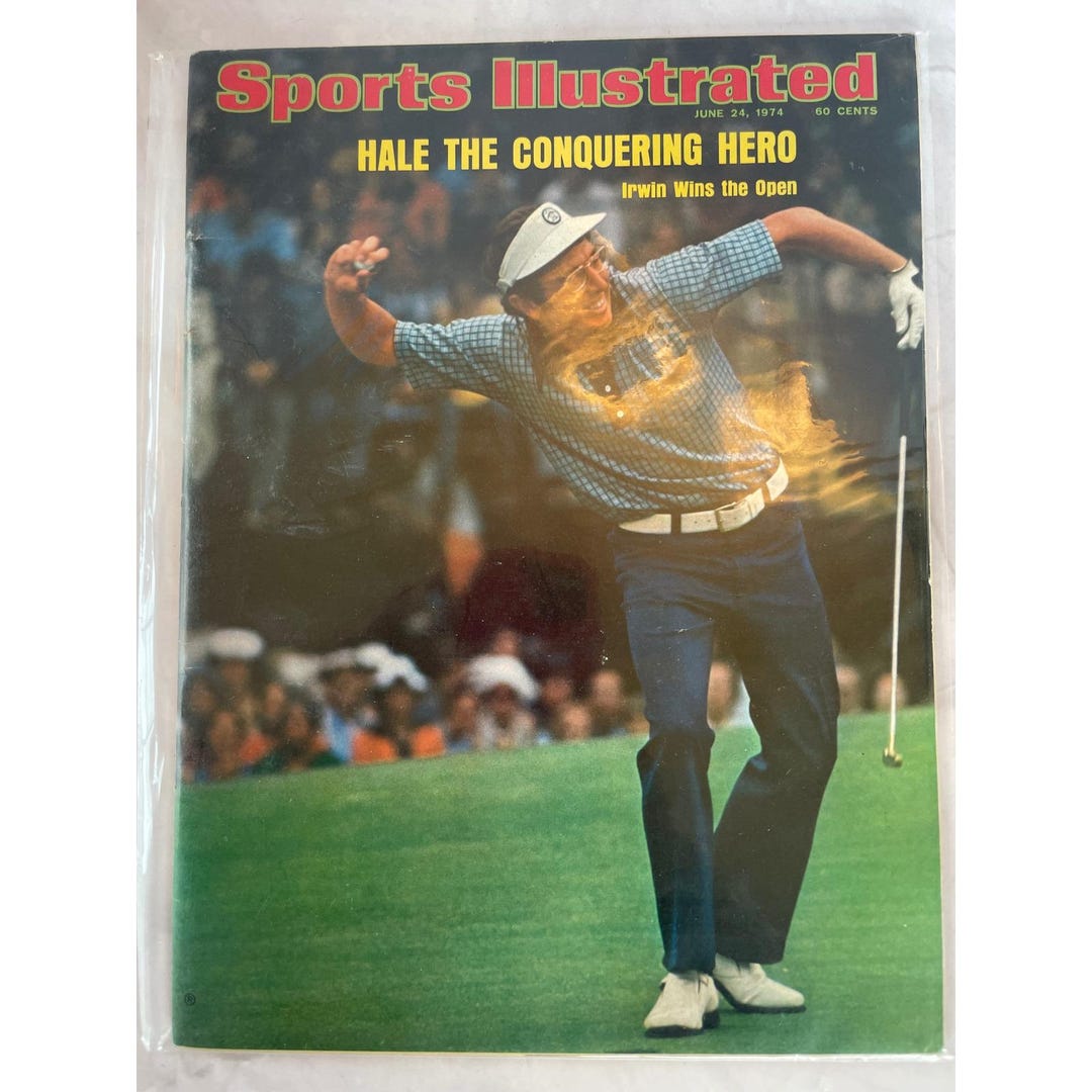 Vintage 1974 Sports Illustrated Hale Irwin Us Open Golf Winner June 24