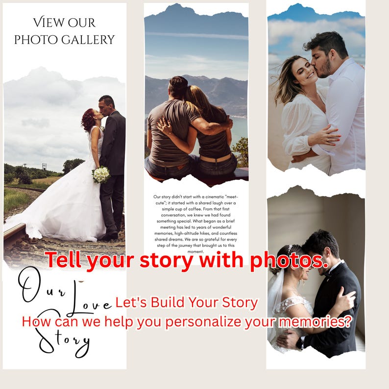 Digital Wedding Invitation With Photo | Minimalist Mobile Invitation ...