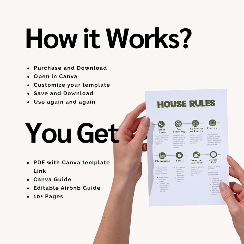 Mountain Cabin Airbnb Welcome Book Template | Forest Vacation Rental ...