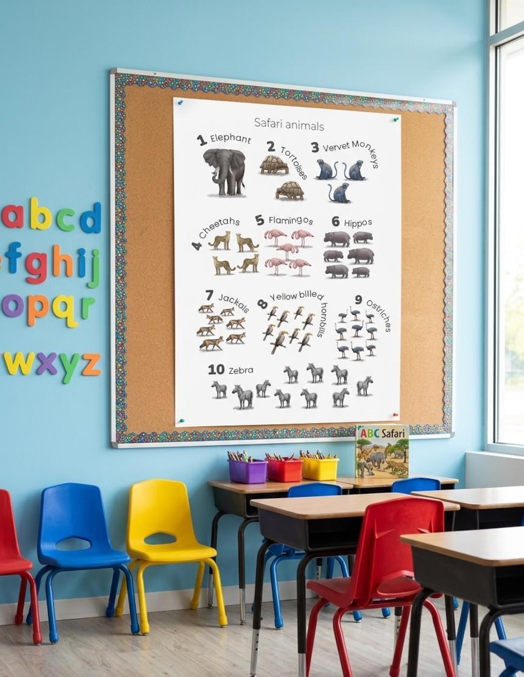 Safari Counting Chart 1–10 | Jungle Animal Number Poster Printable for ...