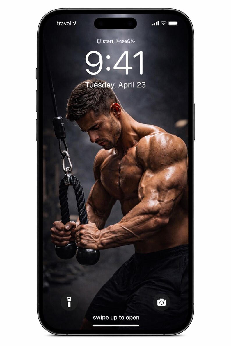 Bodybuilding iPhone Wallpaper – Dark Gym Motivation Lock Screen ...