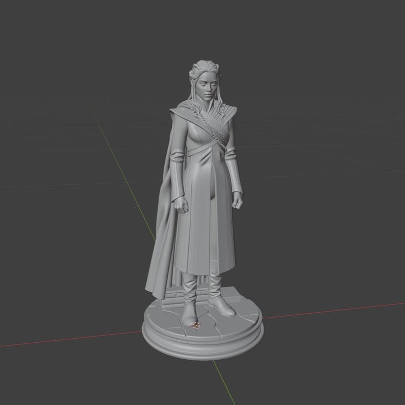 Modèle 3D Daenerys Targaryen | Statuette STL miniature de la mère des ...