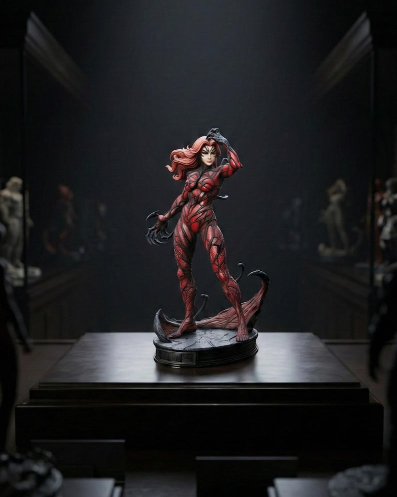 Carnage Mary Jane 3D Model | Dark Sci-fi Monster Girl for Display ...
