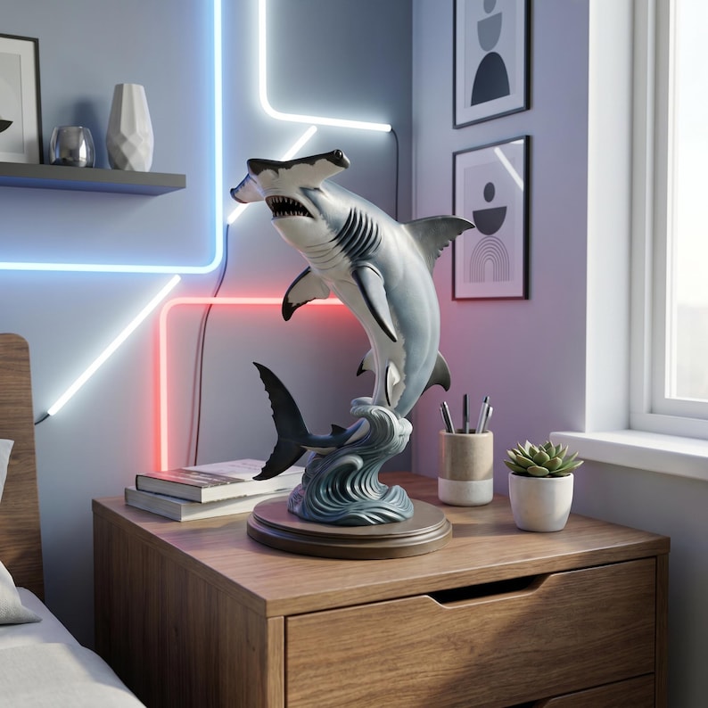 White Shark 3D Model | Ocean Predator Collectible STL File (digital ...