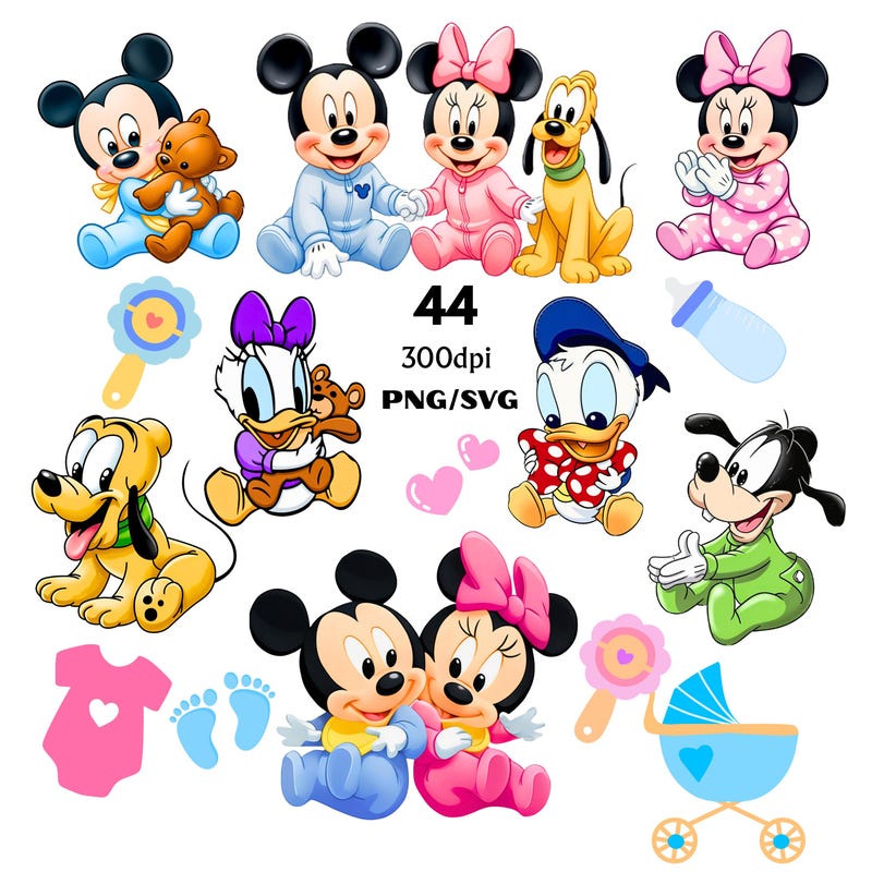 Easter Mickey Clipart - Etsy