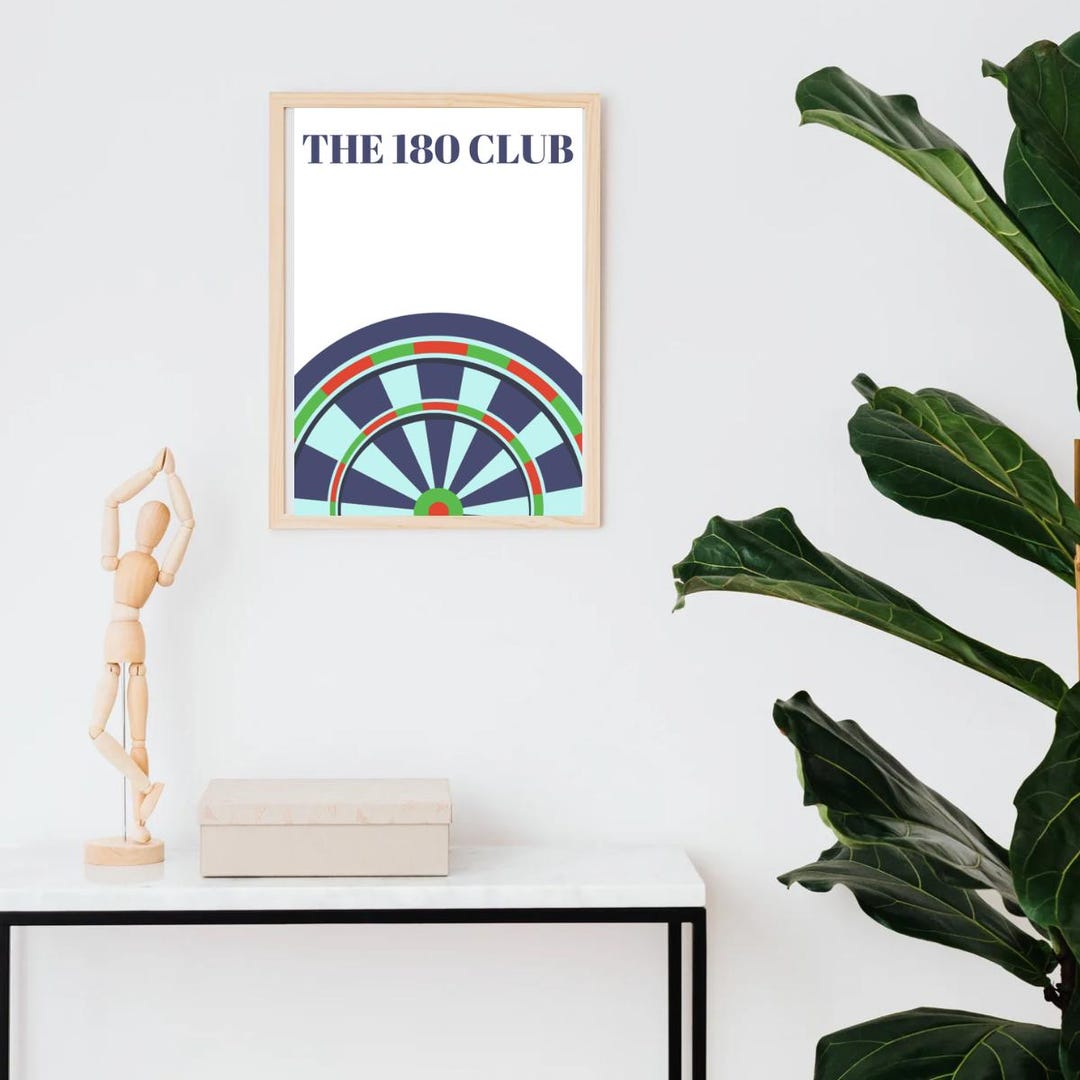 The 180 Club Darts Poster for Darts Enthusiast - Etsy