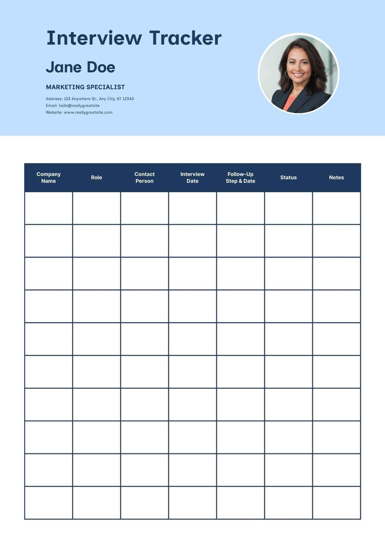 Canva Resume, Cover Letter, Interview Tracker and Reference List (bonus ...