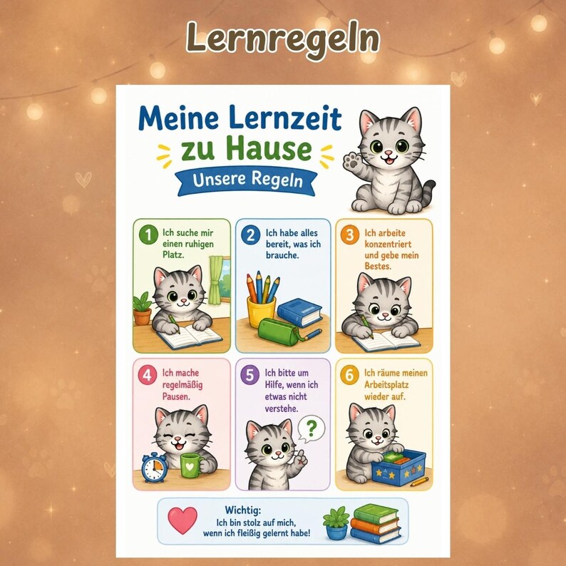 Back to School Cat Pack for Kids, Timetable, Reward Chart, Reading ...
