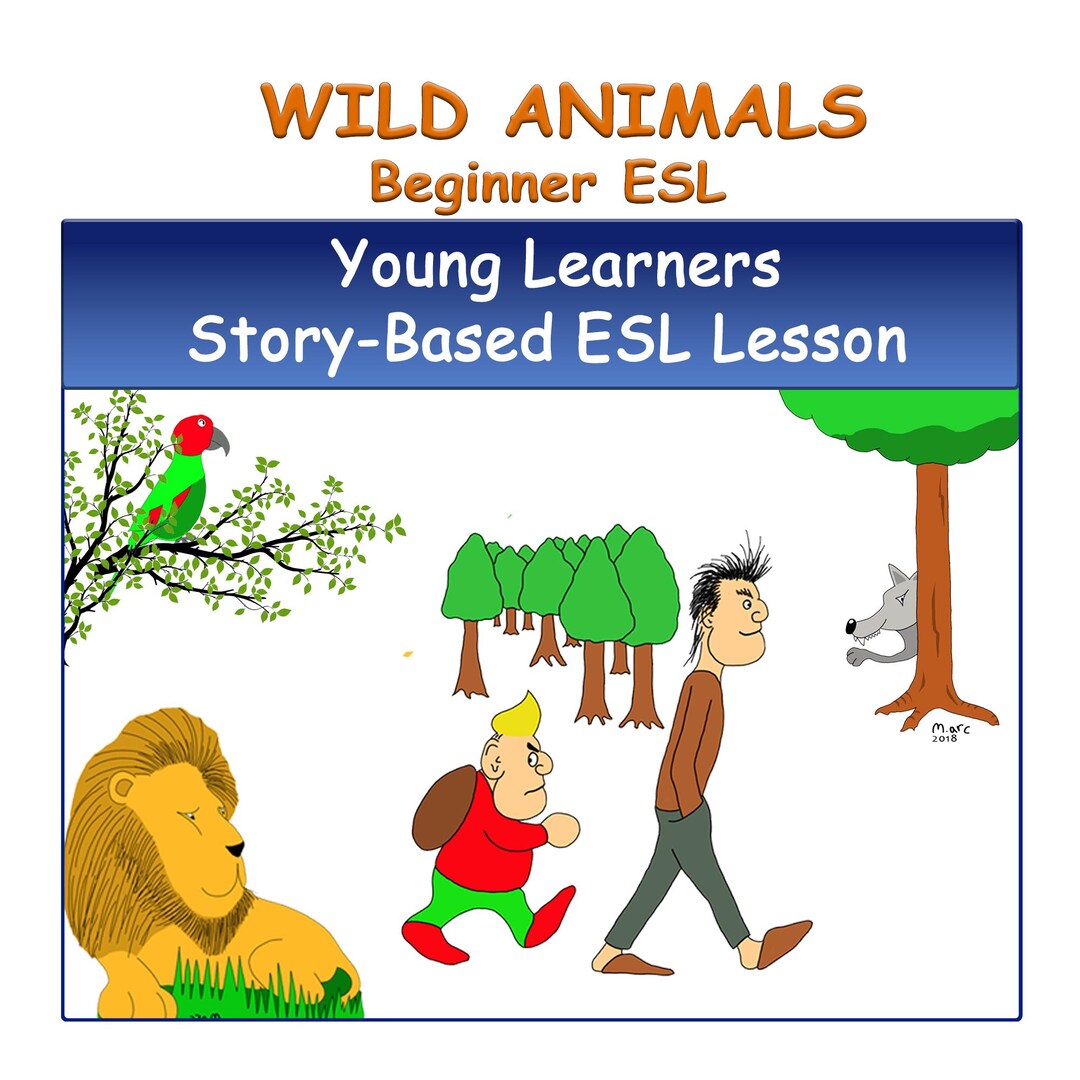 Wild Animals ESL Activity Pack | Beginner Story-based Speaking ...