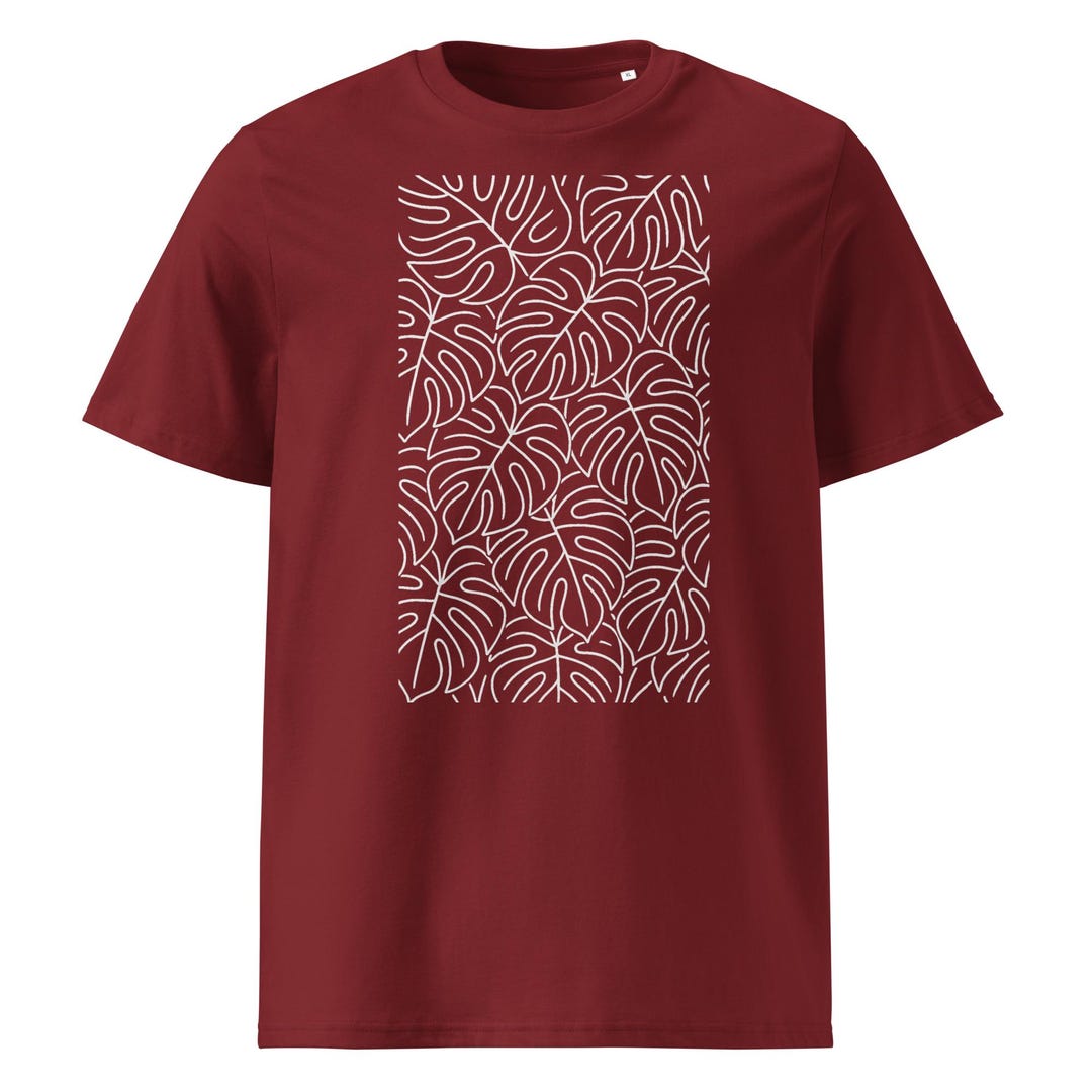 Monstera Leaf Pattern – Modern Botanical Plant Shirt - Etsy
