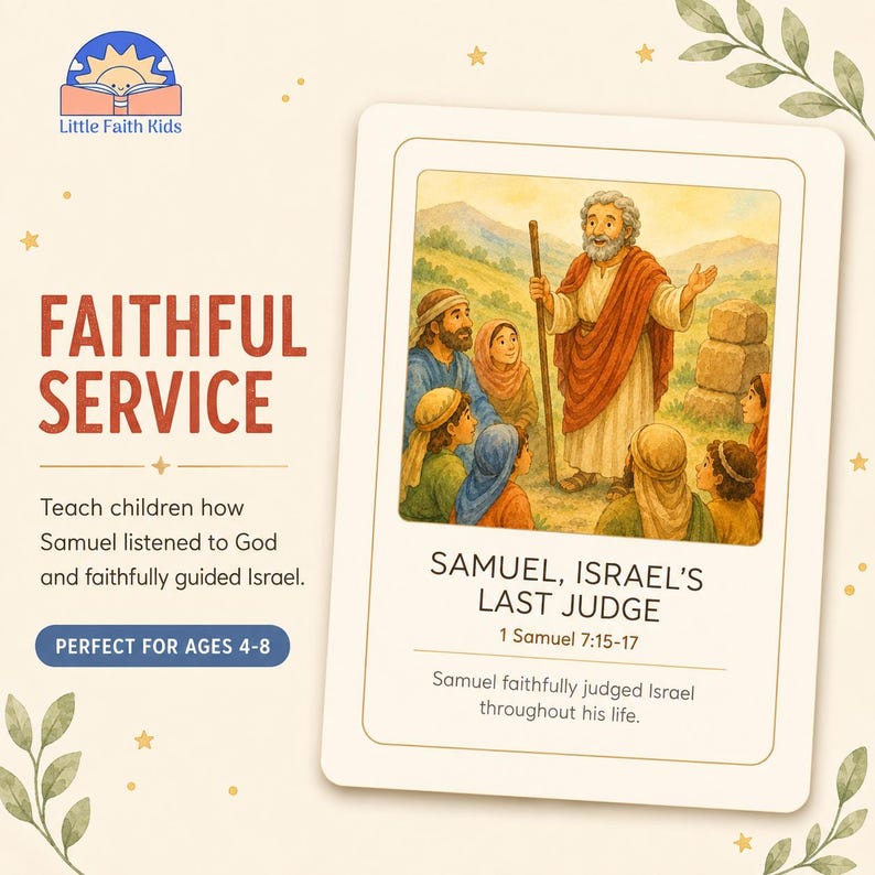 Judges of Israel Flashcards: 15 Printable Bible Cards With Bonus ...