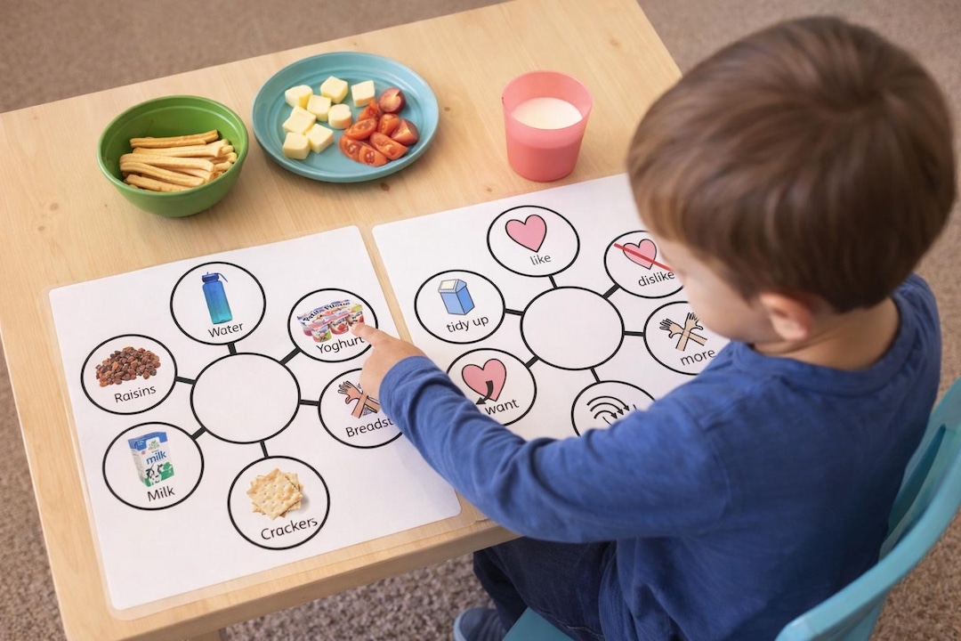 Meal/snack Time Table Placemats- Communication Aid - Etsy