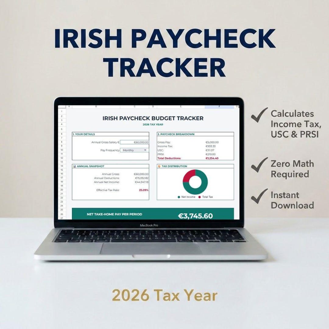 Irish Tax Tracker 2026, Ireland Income Tax Calculator, Take Home Pay ...