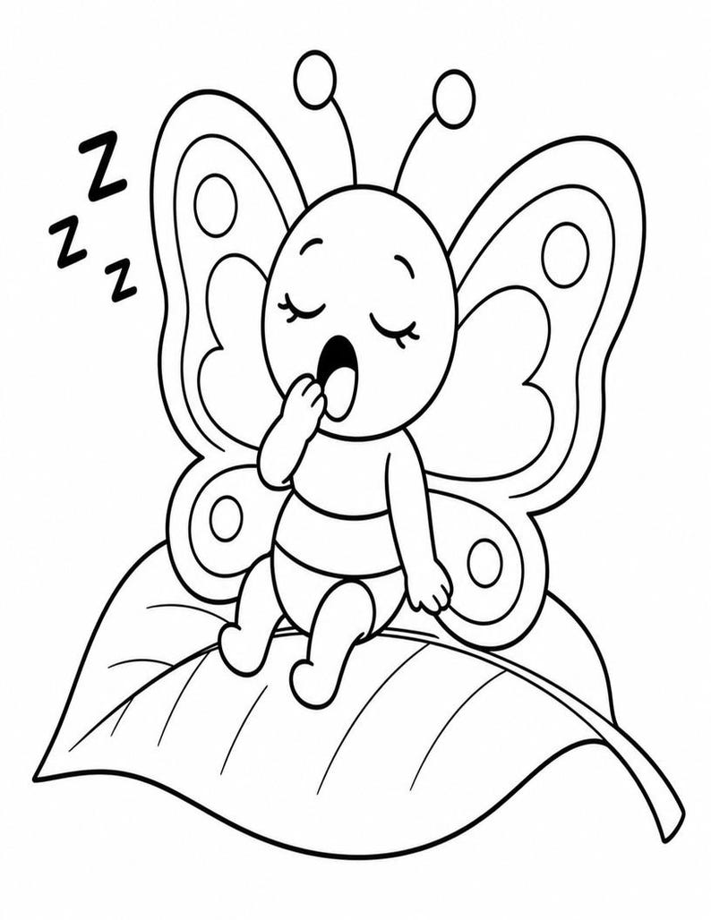 100 Butterfly Coloring Pages for Kids | Activity Book (PDF Download) - Etsy