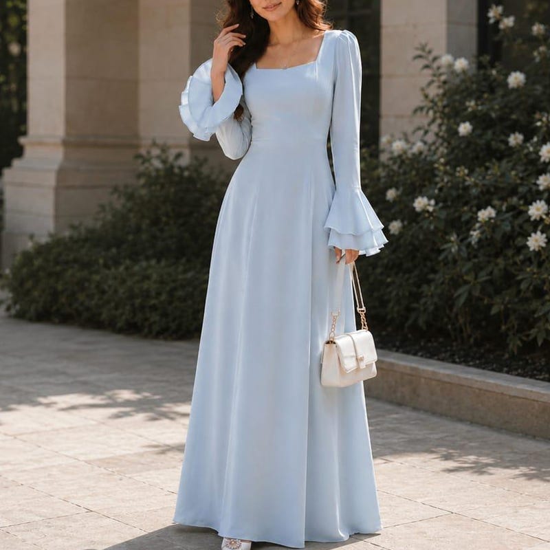 Pastel Maxi Dress Modest - Etsy