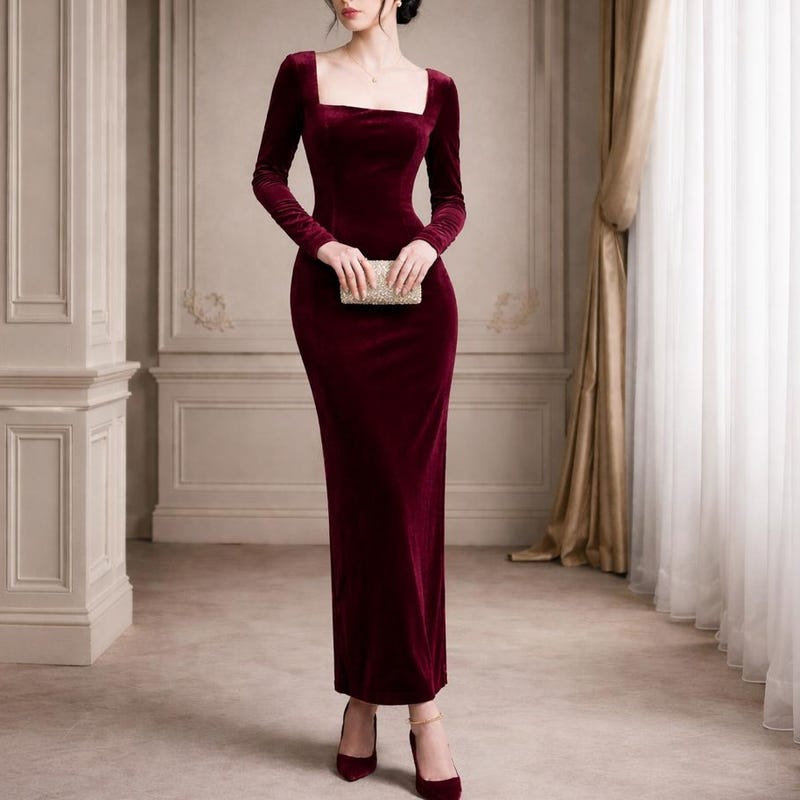 Purple Maxi Dress Bodycon - Etsy
