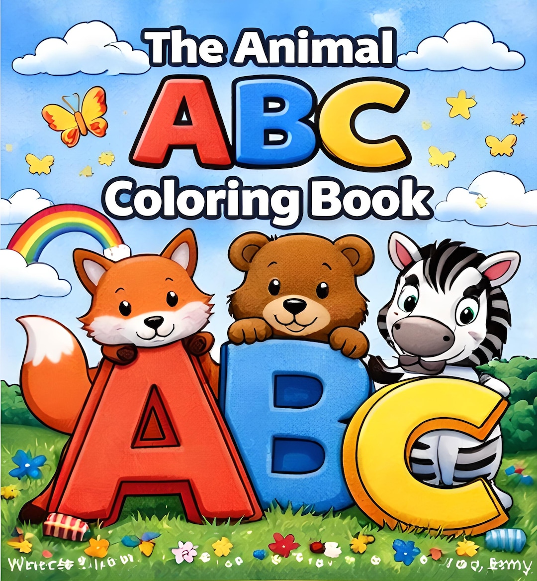 Animal ABC Coloring Book for Kids | Alphabet Coloring Pages A-Z | Cute ...