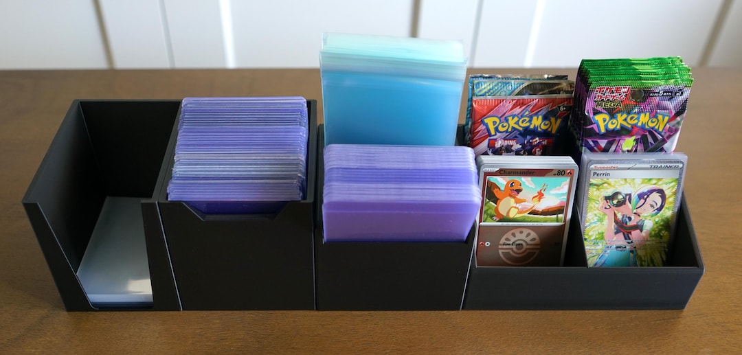 Magnetic TCG Card Organizer Modular Desk System | Pokemon Storage | Top ...