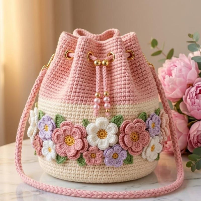 Floral Bag Drawstring - Etsy