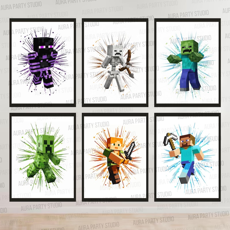 Pixel Gaming Poster - Etsy