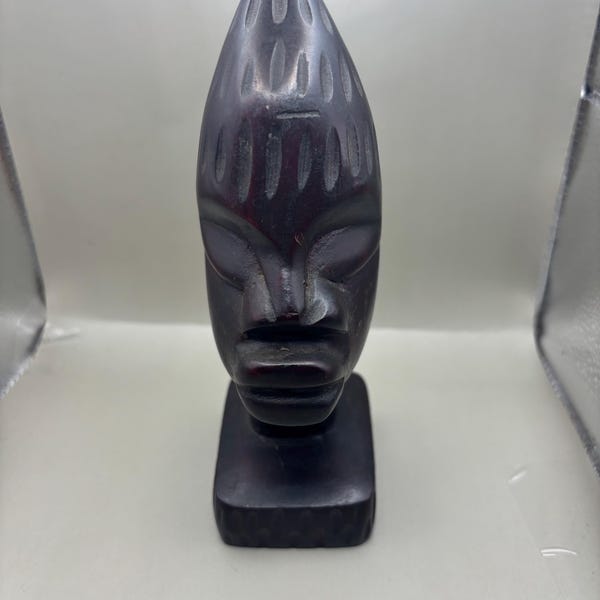 Ebony Head Sculpture - Etsy