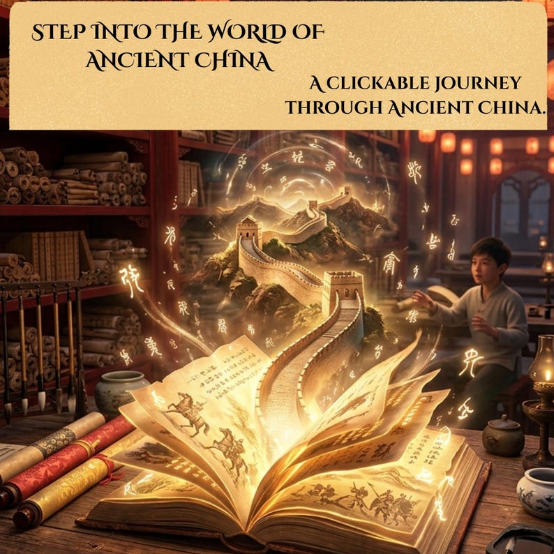 Interactive Ancient China PDF | Clickable World History Activity ...