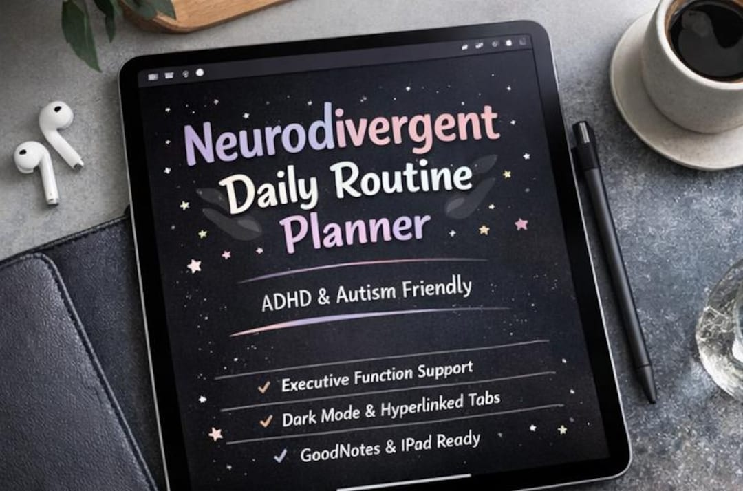 Neurodivergent Daily Routine Planner | ADHD & Autism-friendly Planner ...