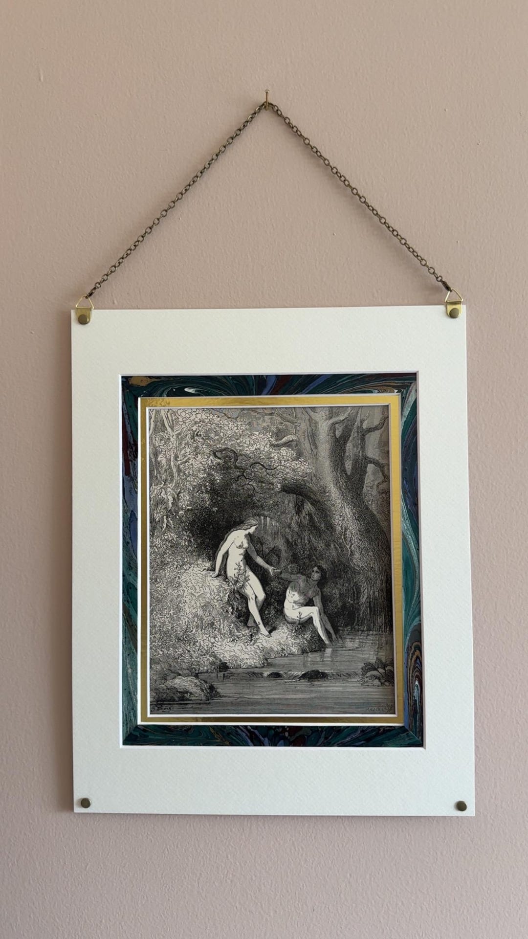 Adam and Eve in Eden — Gustave Doré, Paradise Lost Illustration (c ...