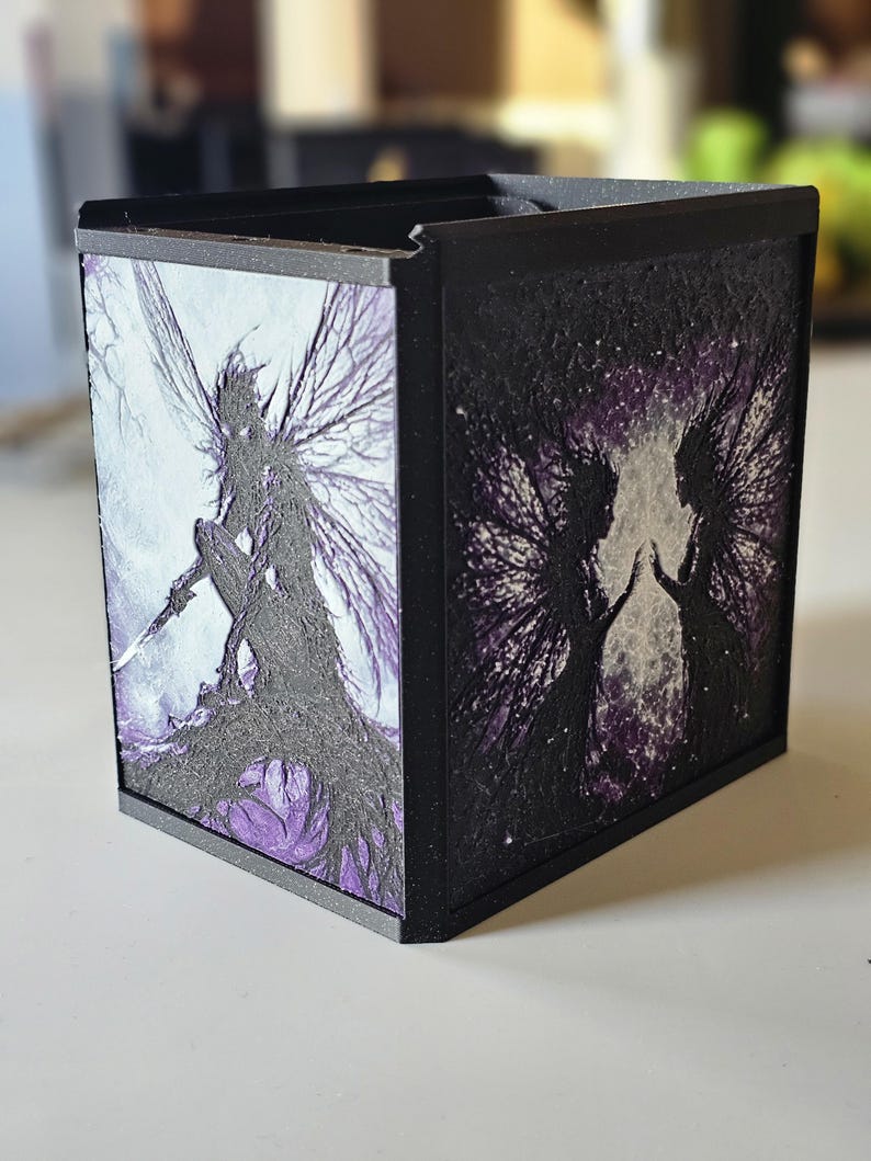 Shadow Faerie MTG Commander Deck Box – Magnetic Lid, Holds 115 Double ...