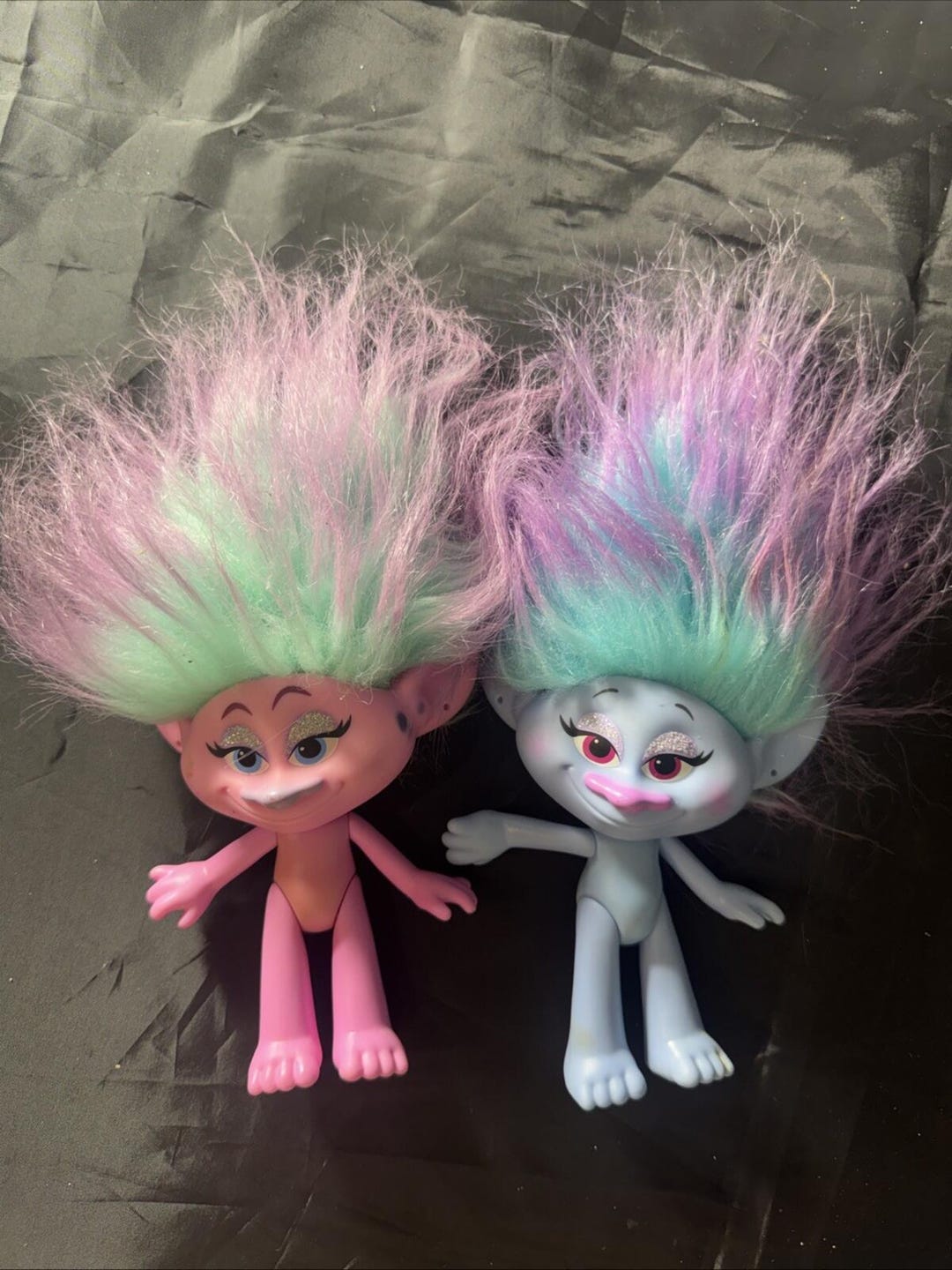 2 Trolls World Tour Poppy & Branch Doll Action Figures 6" to 9" Figure ...