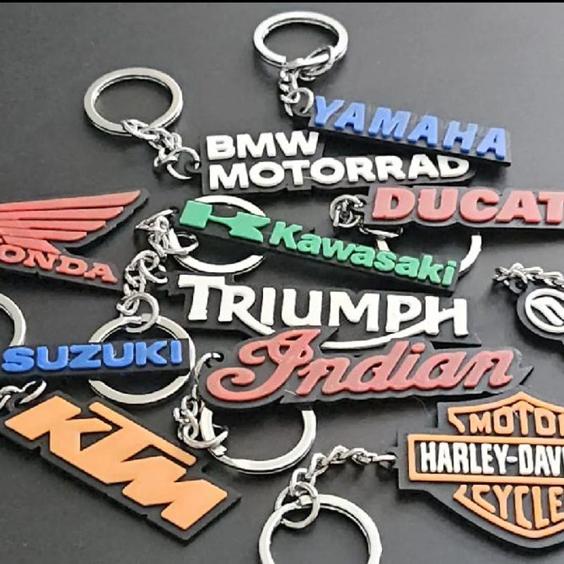 Motorcycle Keychain - Etsy