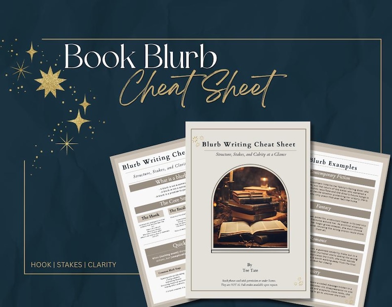 Book Blurb Cheat Sheet | Writing Guide, Marketing Tool (PDF) - Etsy Canada