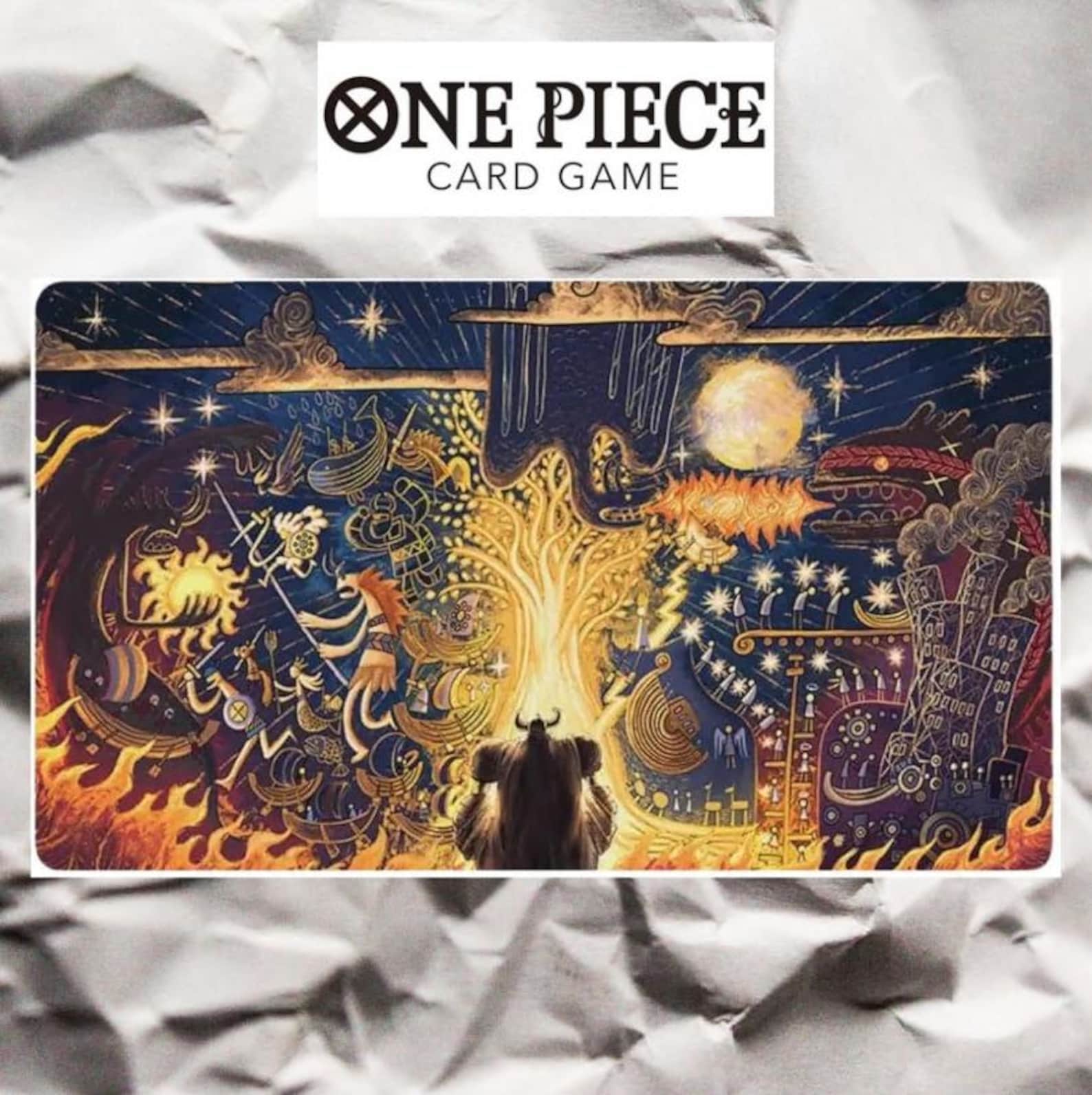 One Piece Elbaf's Ancient Mural Playmat OPCG TCG - Etsy
