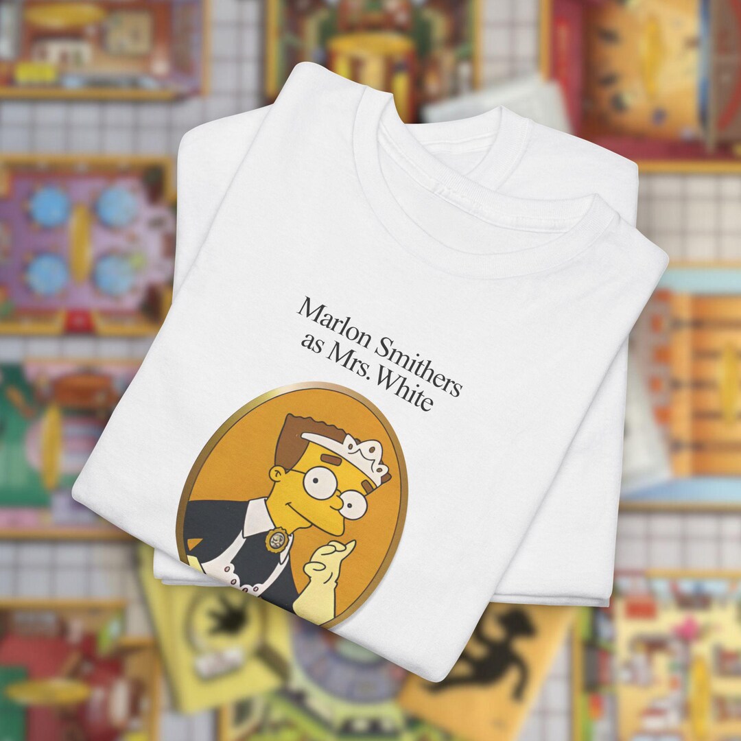 Retro Smithers Mrs. White Clue T-shirt | 90s Nostalgia Cartoon Mashup ...