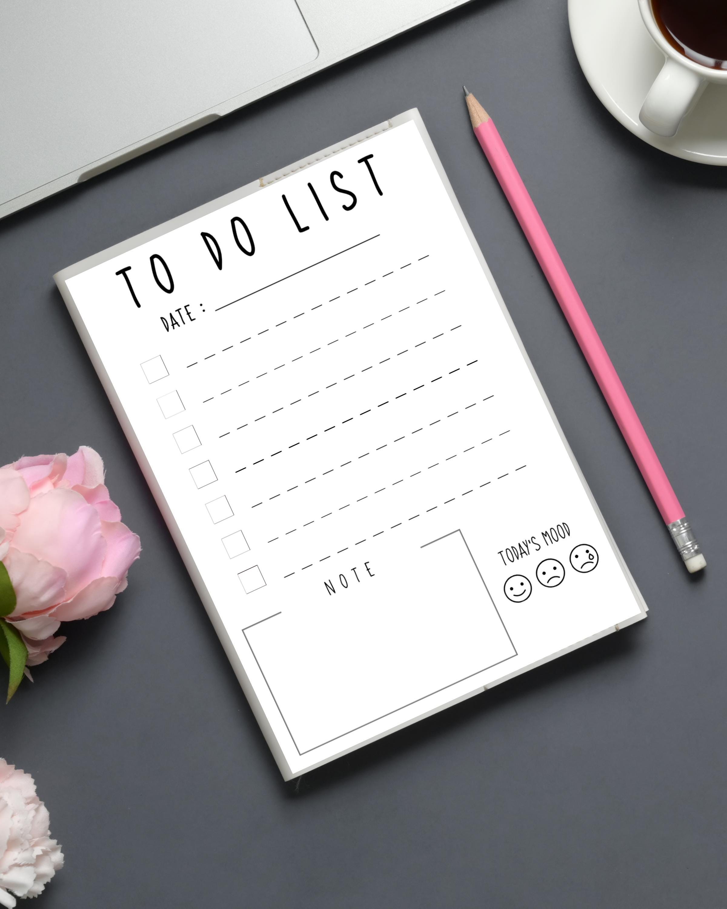 Minimalist to Do List Printable | Daily Task Planner | A4 Productivity ...