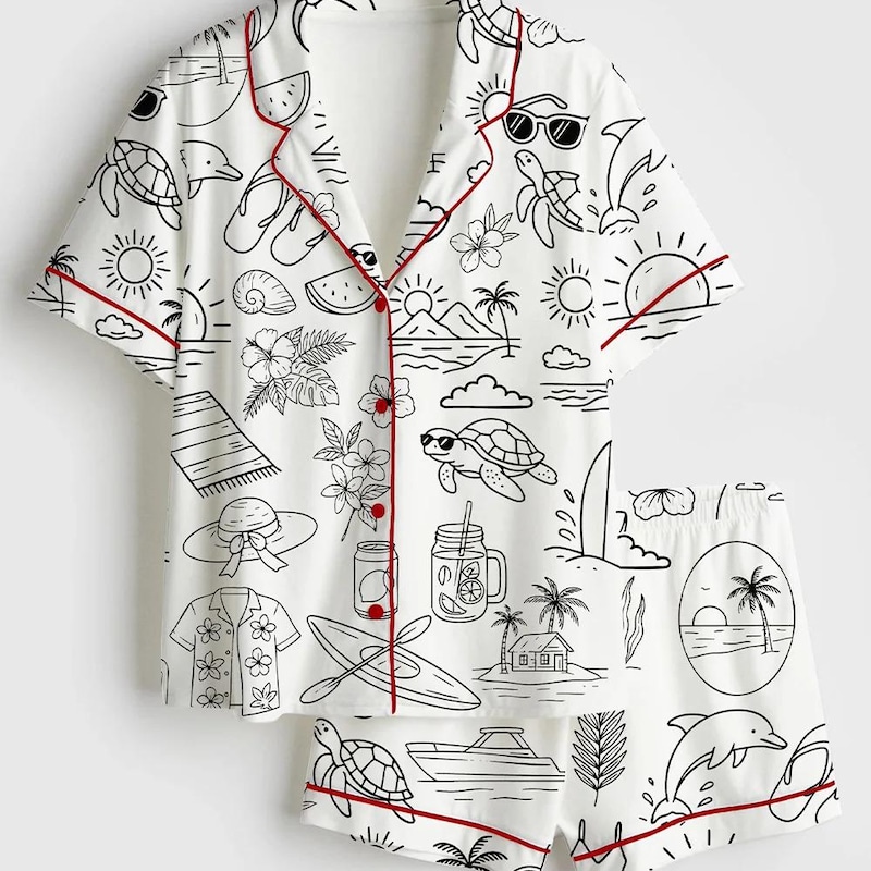 Beach Themed Pjs - Etsy
