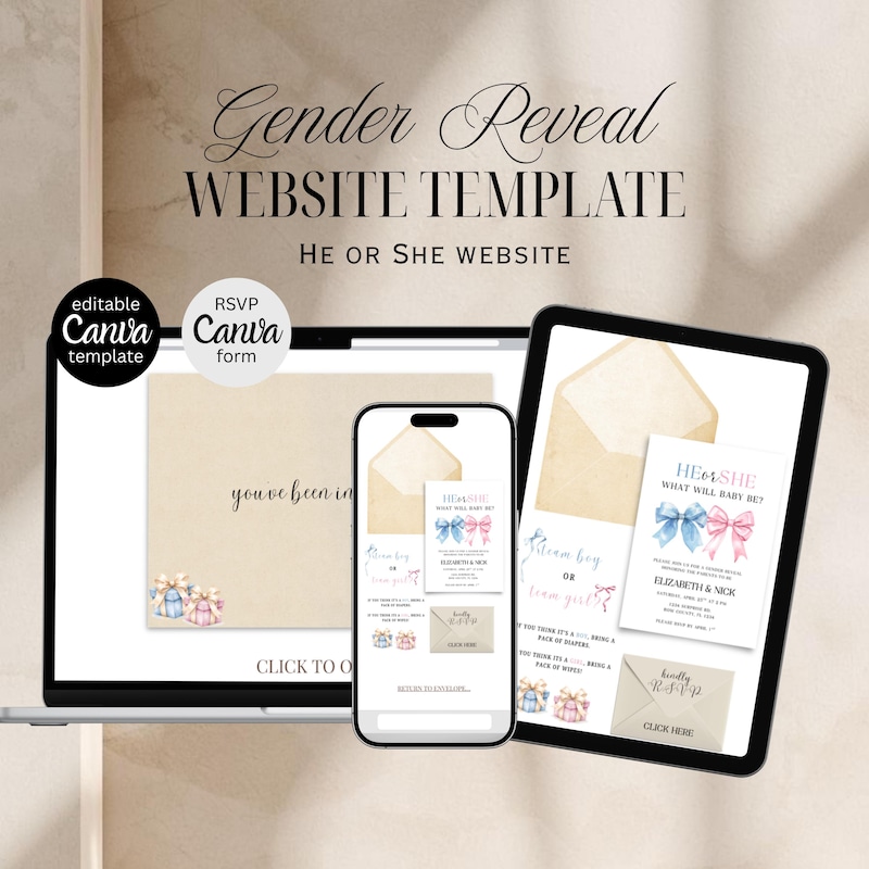 Npzstudio Gender Reveal - Etsy